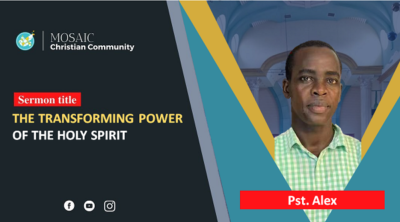 The Transforming Power of the Holy Spirit